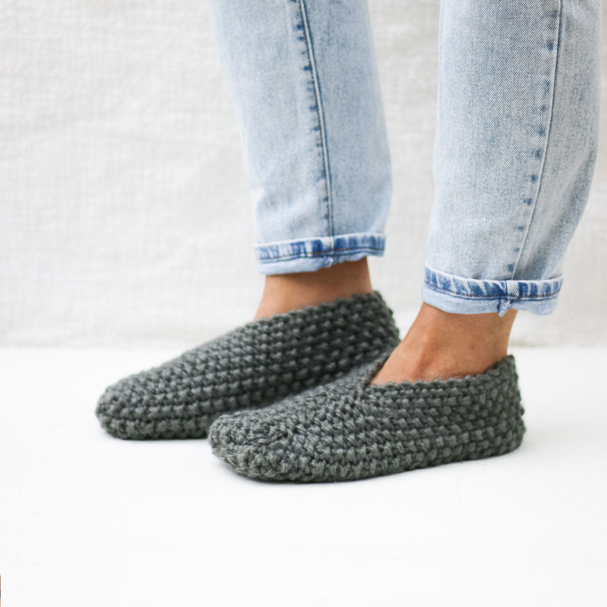 2 Hour Knit Slippers Knitting Pattern – MakeAndDoCrew