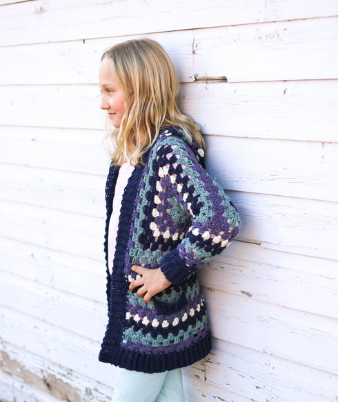 Kids Campfire Cardigan Crochet Pattern – MakeAndDoCrew