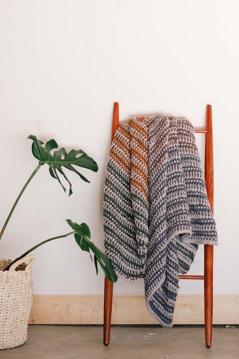 Woven Stripes Throw Crochet Pattern – MakeAndDoCrew