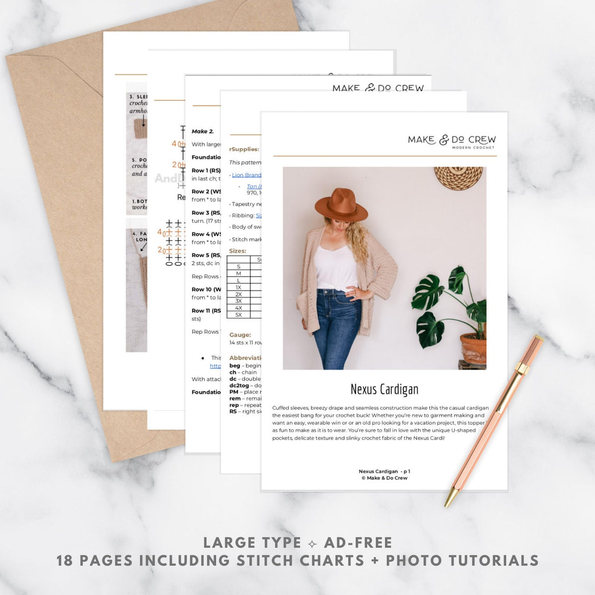Nexus Cardigan Crochet Pattern – MakeAndDoCrew