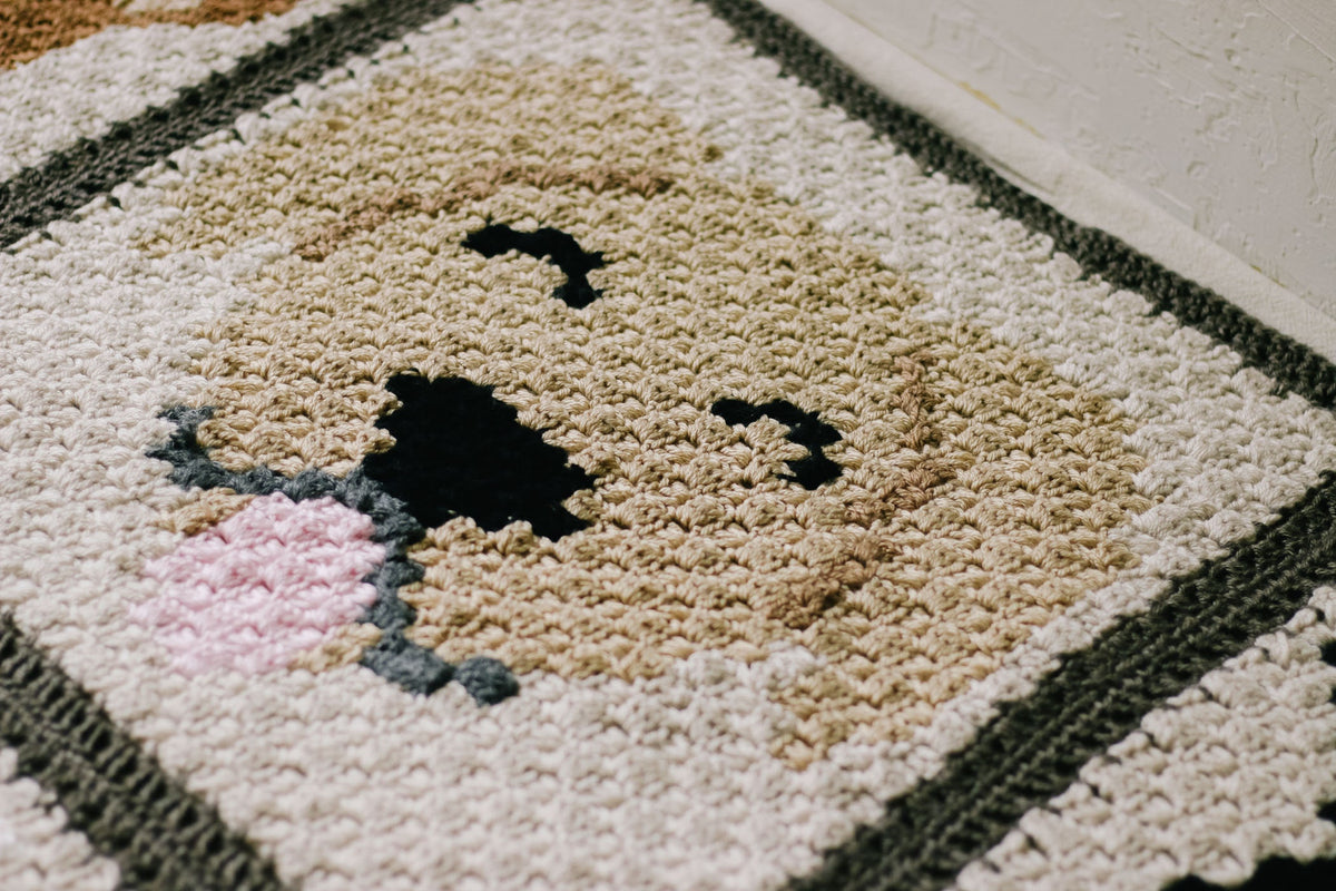 Golden / Labrador Retriever Dog Blanket Crochet Pattern – MakeAndDoCrew
